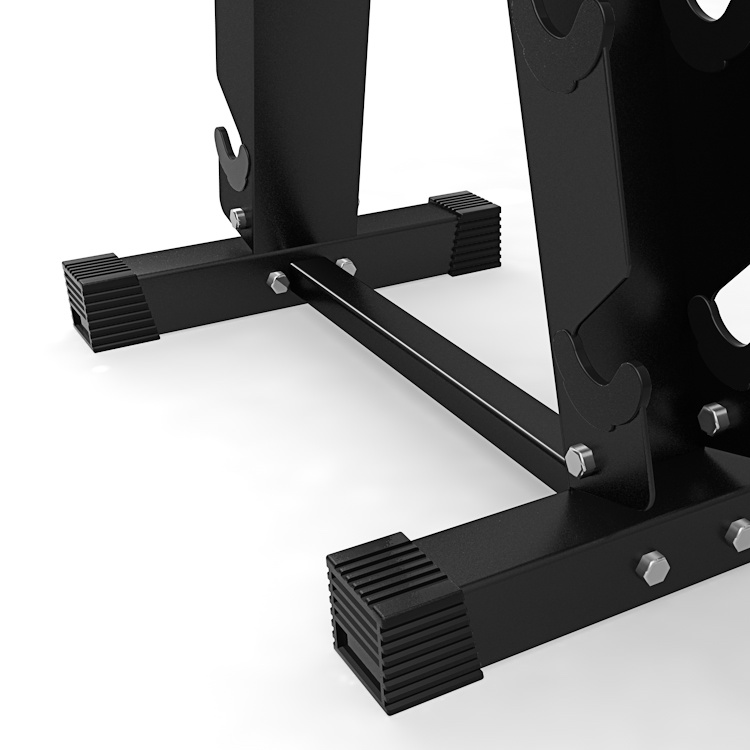 gym fitness equipment high-end adjustable 3 tier 15 pair triangle hex ...